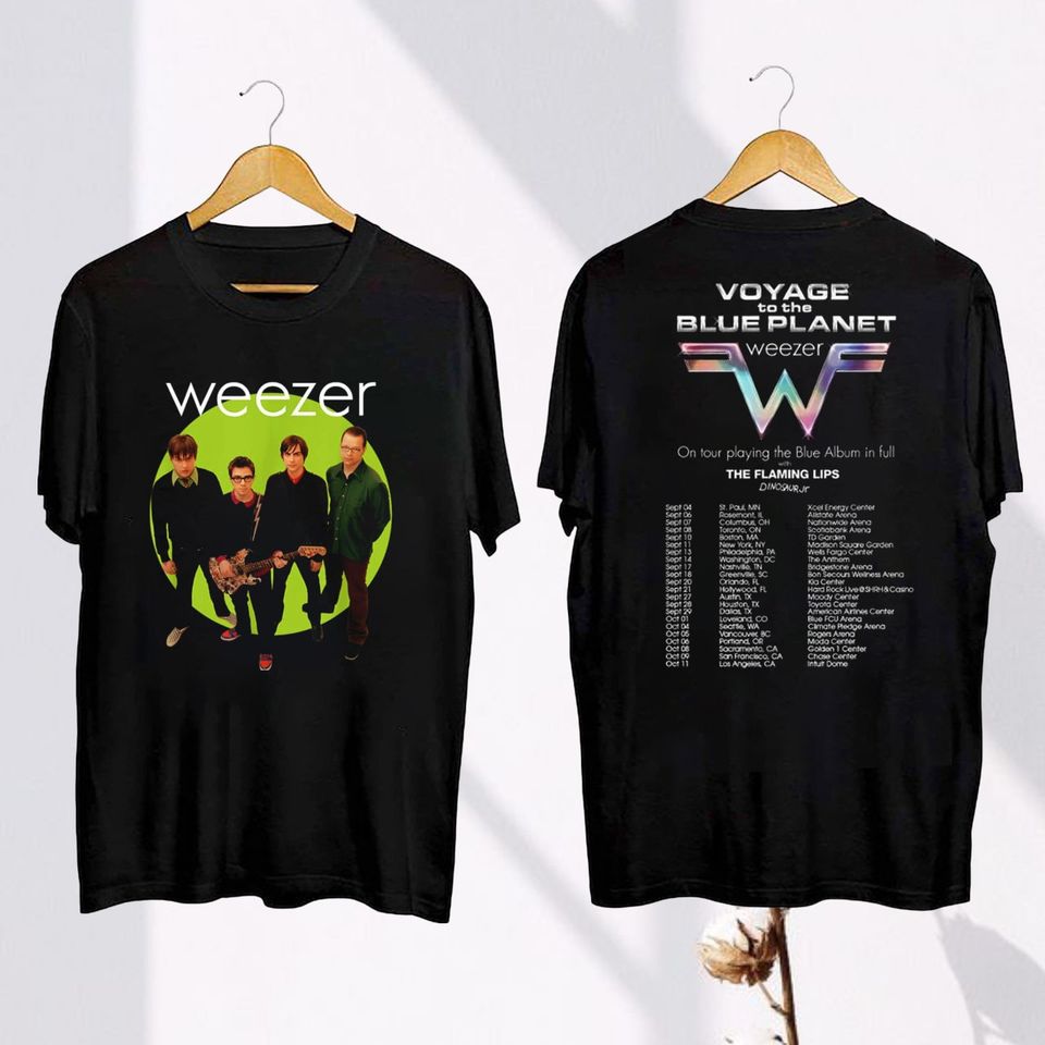 Graphic Weezer Band Tour 2024 T-Shirt, Weezer Band Fan Gift, Weezer ...