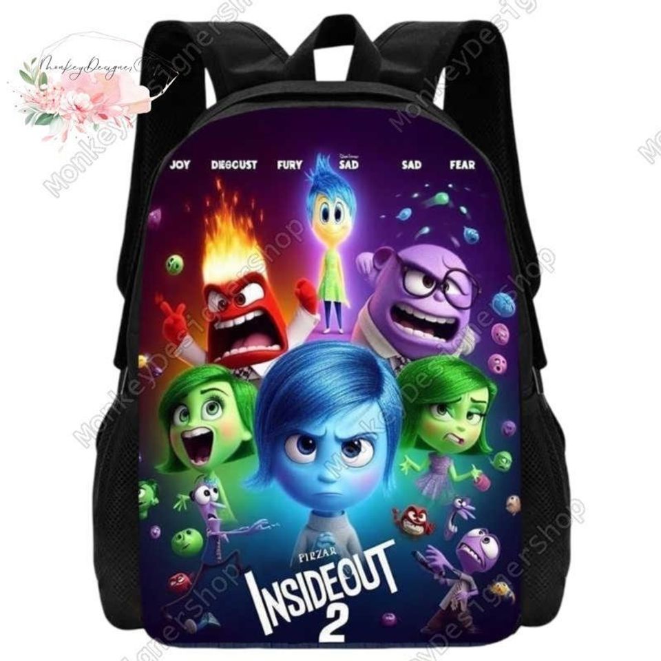 Inside Out Backpack, Inside Out 2 Character Lunch Bag, Disney Cartoon ...