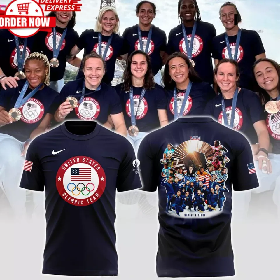 Olympic Paris 2024 USA Team Special Edittion 3D T- Shirt | Olympic ...