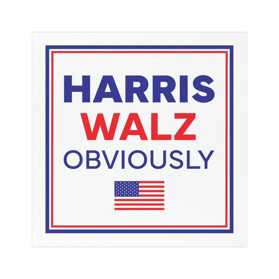 Harris Walz Obviously -- car magnet bumper "sticker" | ID 19656366 by ...
