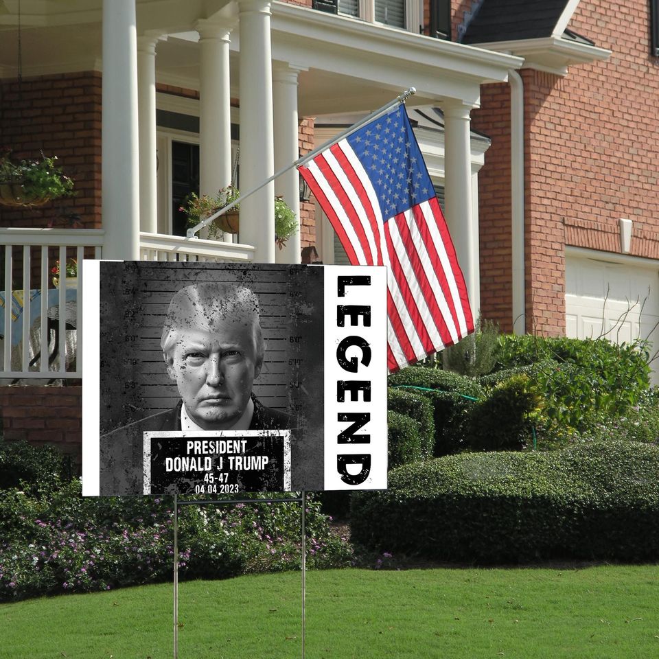 Legend Trump Yard Sign, President Trump Shot Yard Sign, Custom 2024 ...