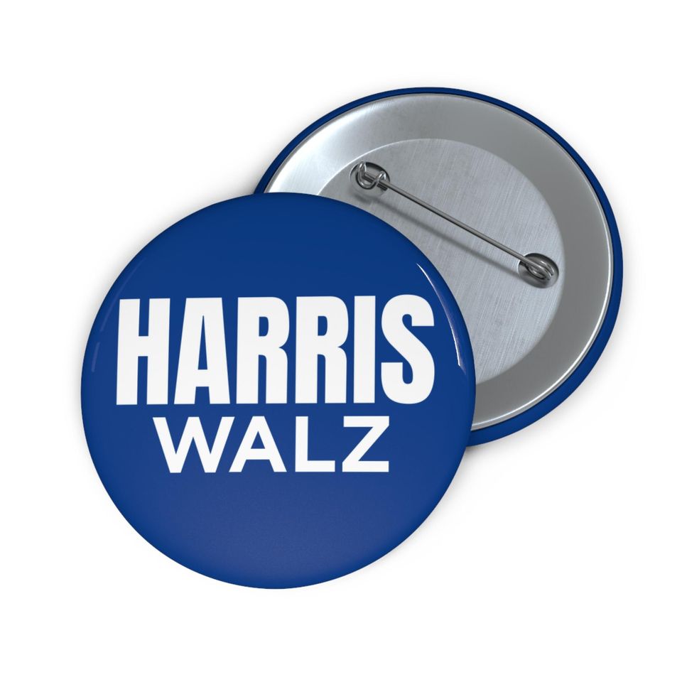 Kamala Harris button, Harris button, Harris walz buttons, vote blue ...