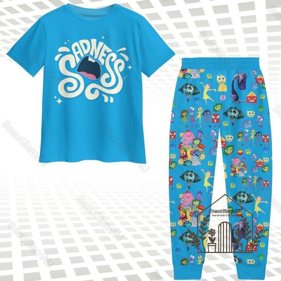 Halloween Inside Out Sadness Shirt, Disney Inside Out 2 Pajamas Set ...
