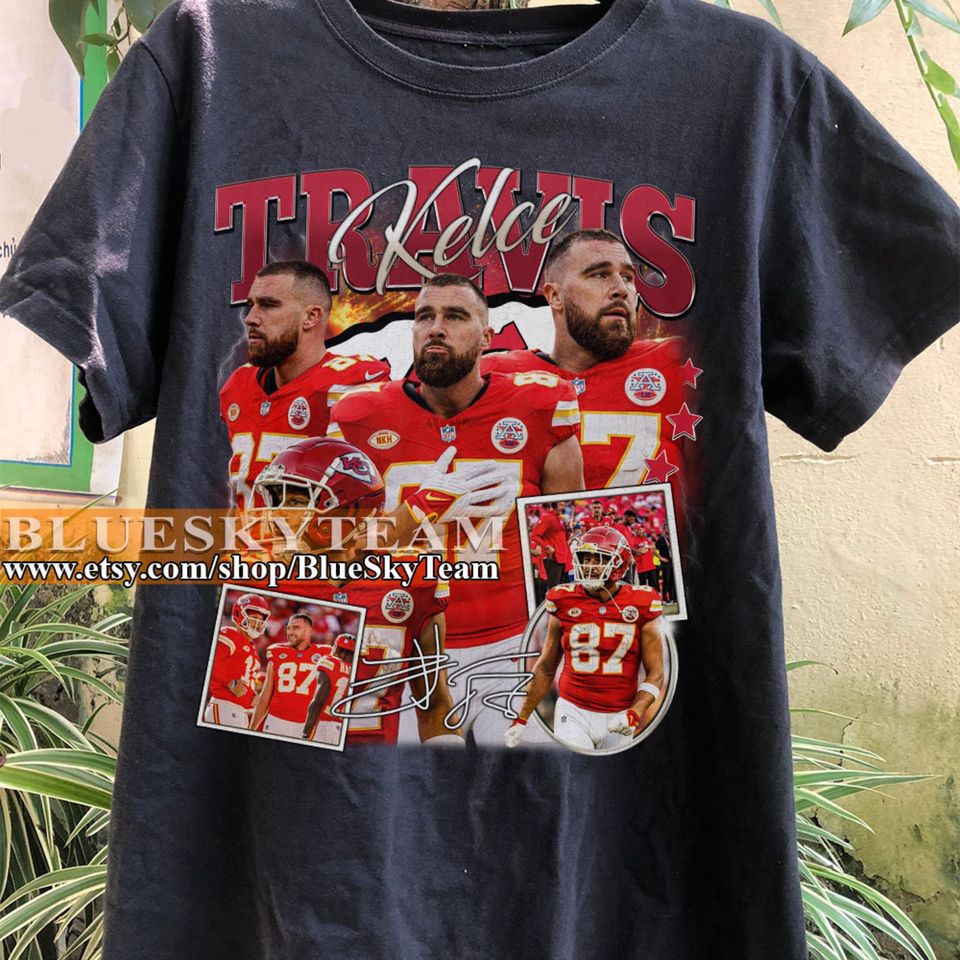 Travis Kelce Shirt Vintage 90s #87,Tight end Homage Retro Classic ...