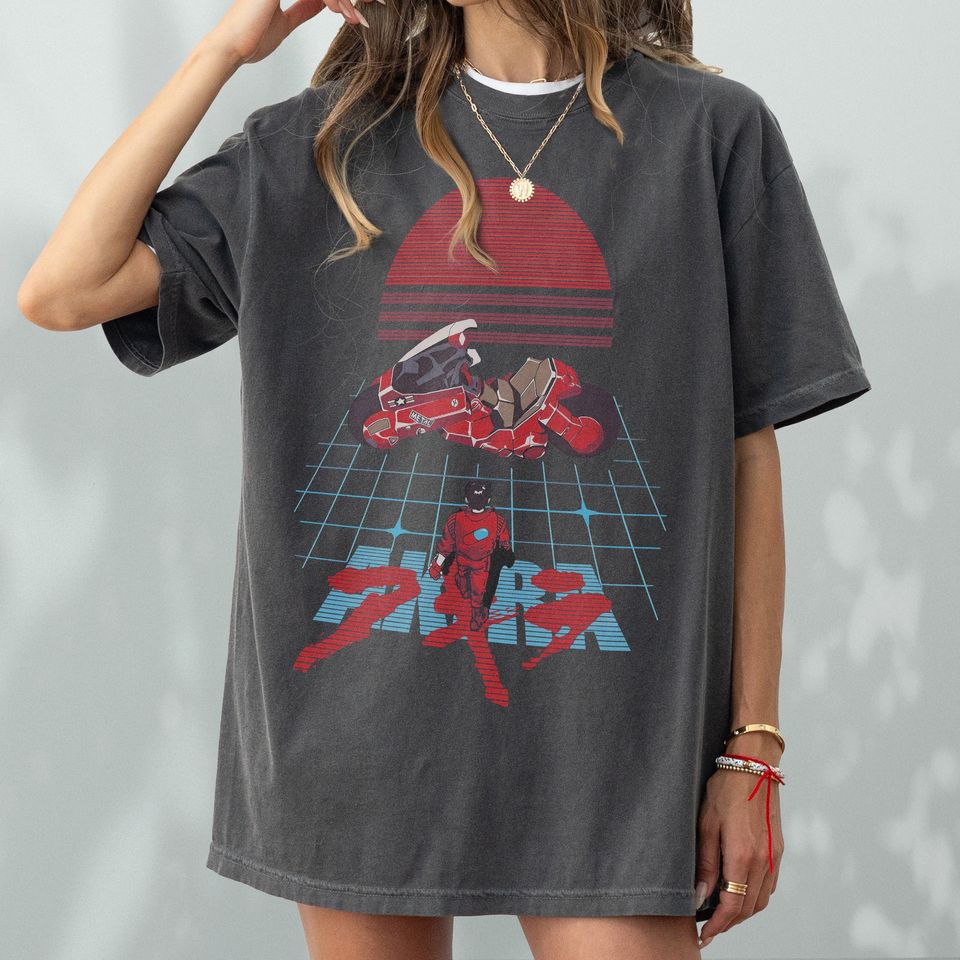 Retro Anime T-Shirt, Vintage Akira Inspired Graphic T-Shirt, 80s Manga ...
