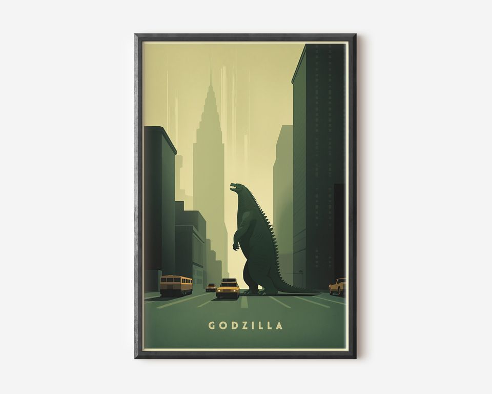 God zilla King of the Monsters - god zilla Poster - Vintage god zilla ...