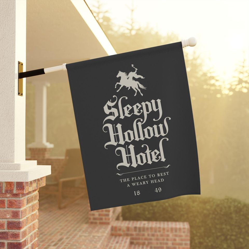Sleepy Hollow Spooky Flag, Witchy Flag, Halloween House Banner, Fall ...
