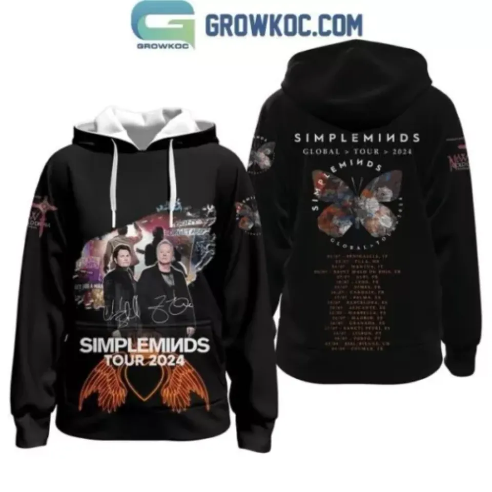 Simple Minds 2024 Global Tour Hoodie | ID 19812295 by DaviBlake | Printblur