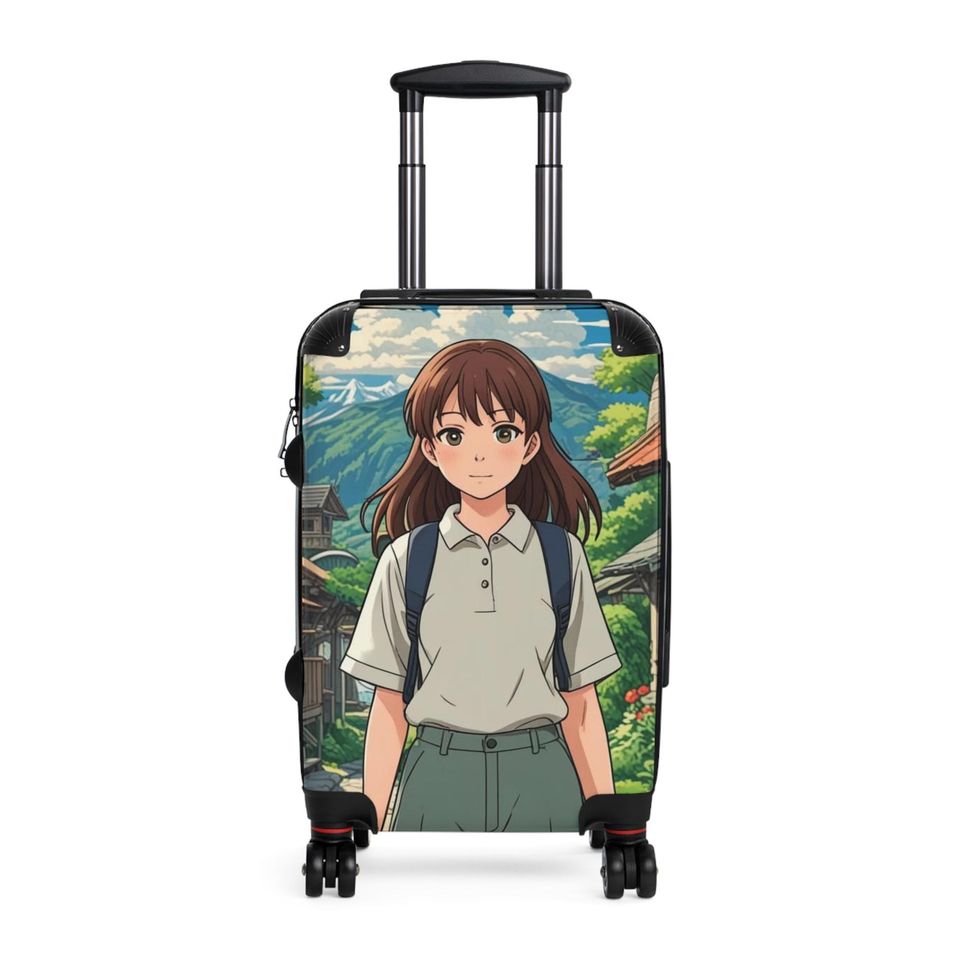 This stylish anime girl suitcase is the perfect travel companion for ...