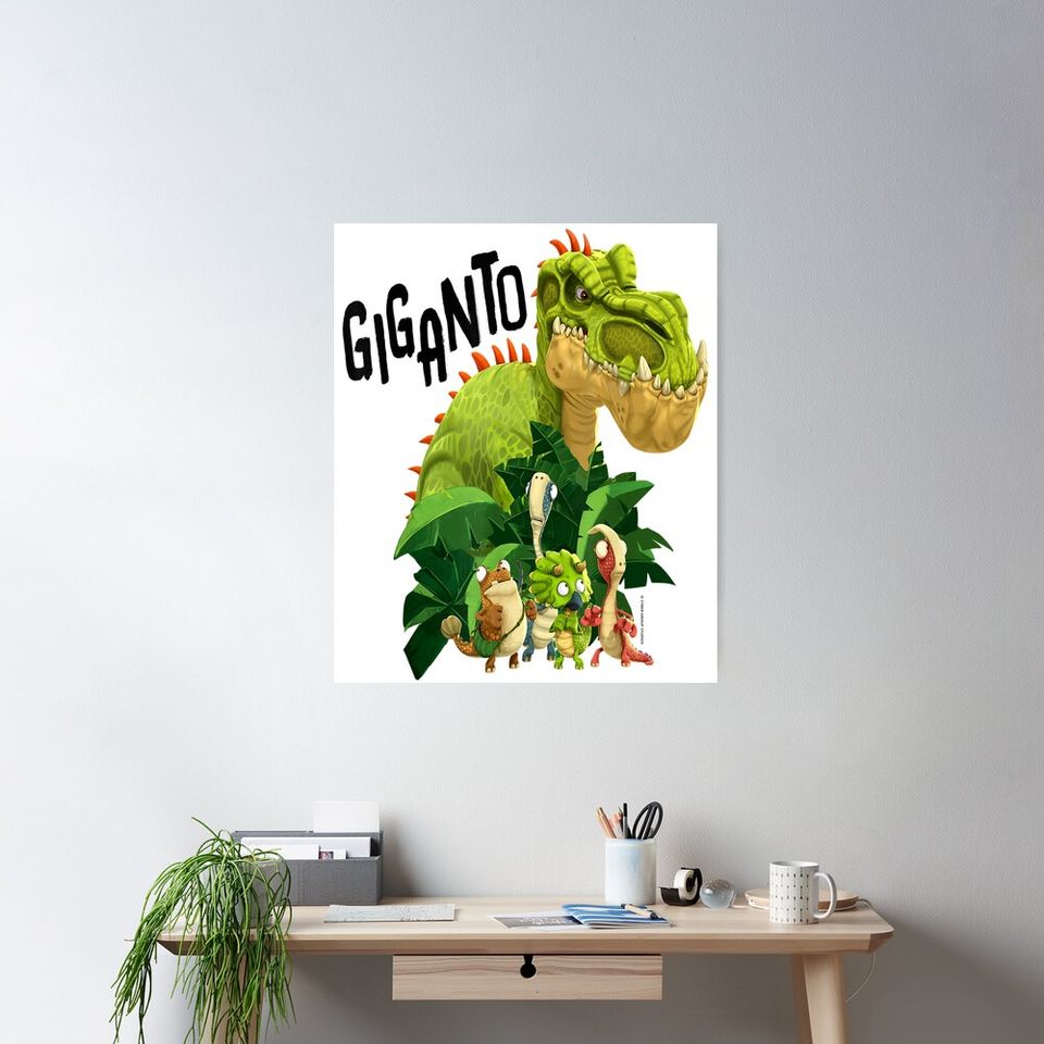Gigantosaurus Giganto & 4 Kid Dinos "Giganto" Poster | ID 20216817 by ...