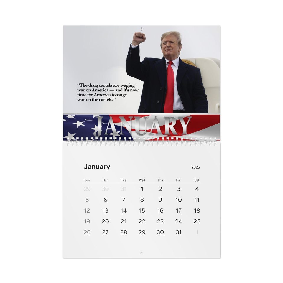 Donald Trump Wall Calendar 2025 | US Elections MAGA | ID 20224207 by ...