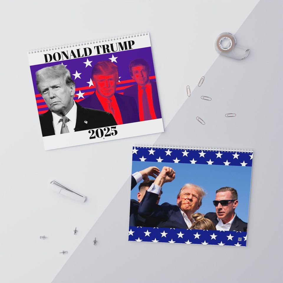 Donald Trump 2025 Wall Calendar, Trump Photography Calendar, Unique ...