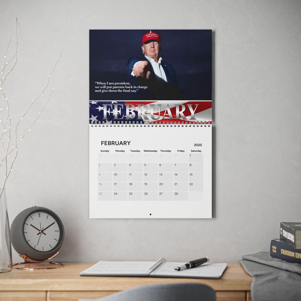 Donald Trump Wall Calendar 2025 | US Elections MAGA | ID 20230316 by ...