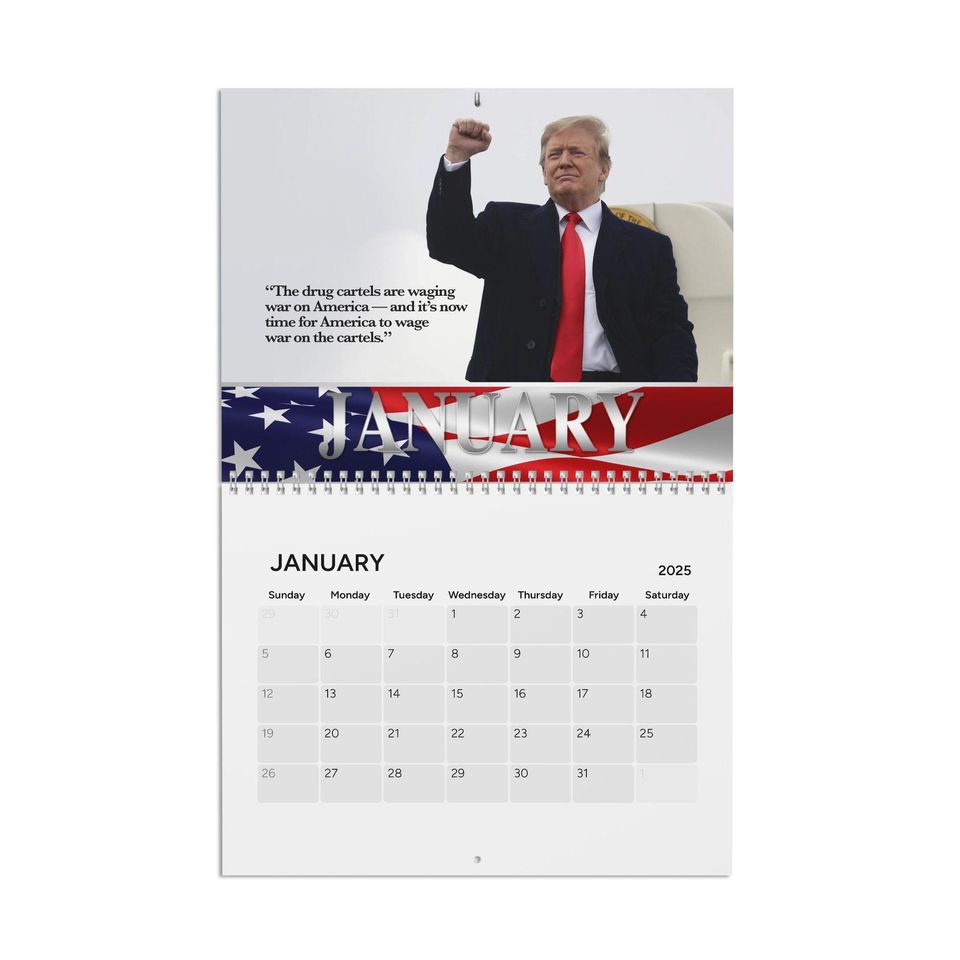 Donald Trump Wall Calendar 2025 | US Elections MAGA | Today Sale ...
