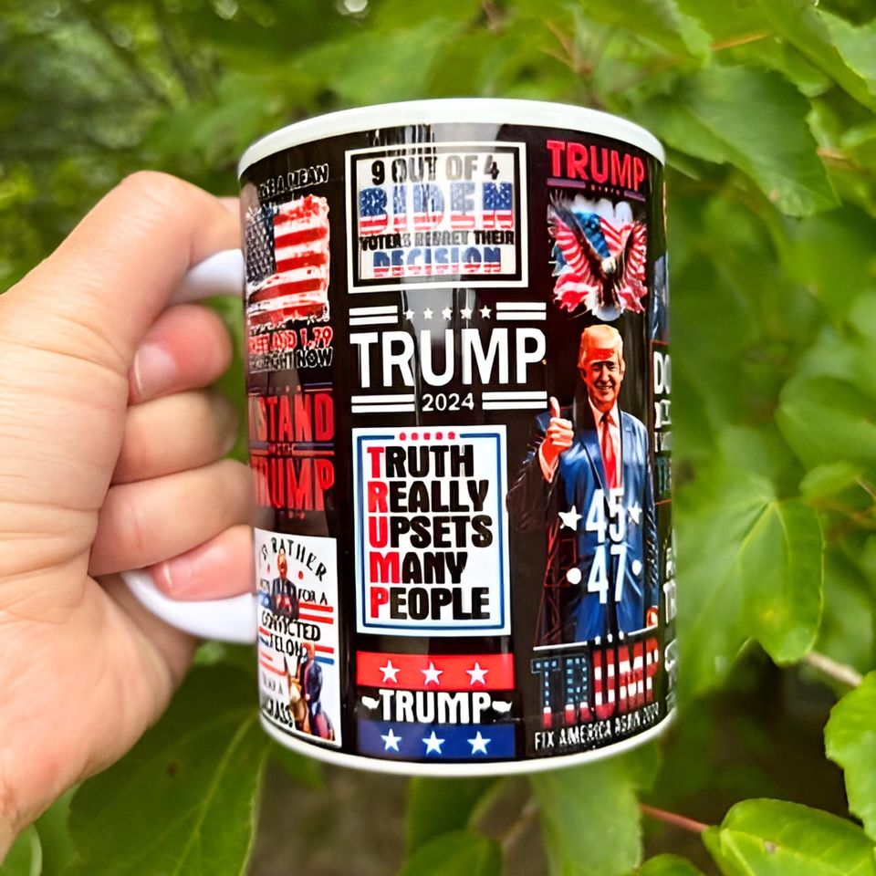 Trump Mug, 15 oz Trump Coffee Mug, Handmade Trump Mug, Trump Supporter ...