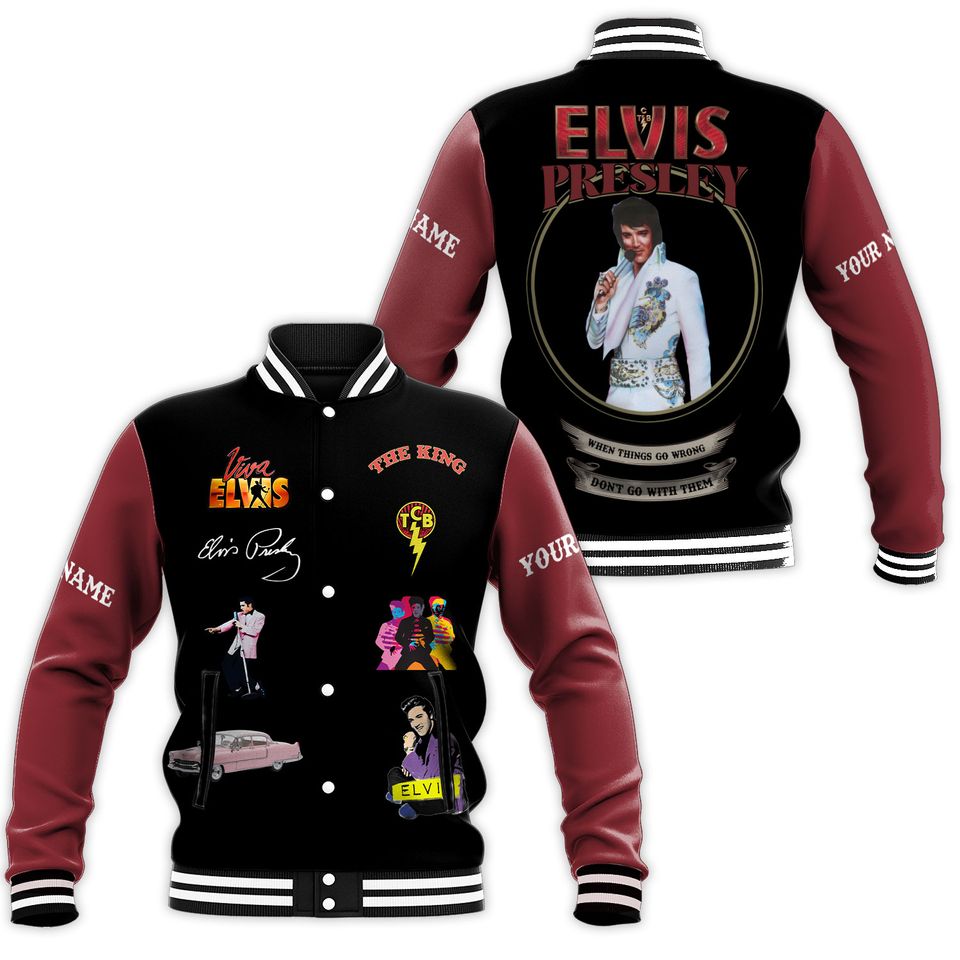 Elvis Presley Baseball Jacket, Elvis Presley Tour 2024 Jacket, Elvis ...