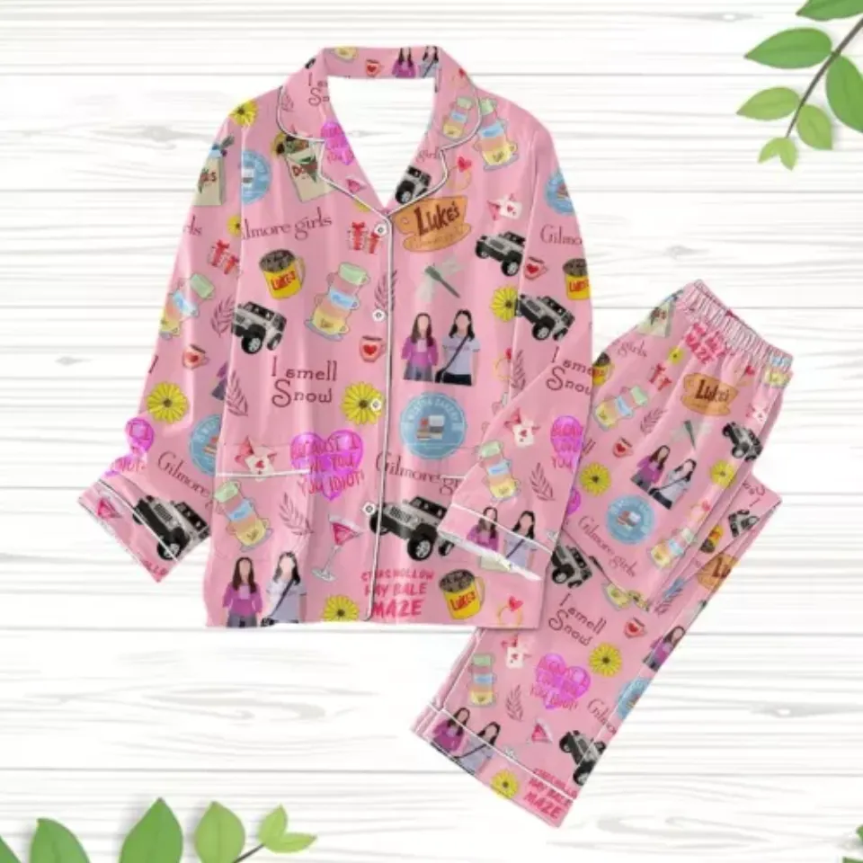 Gilmore Girls Pajamas Set, Lukes Coffee Pajamas, Lukes Diner Women ...