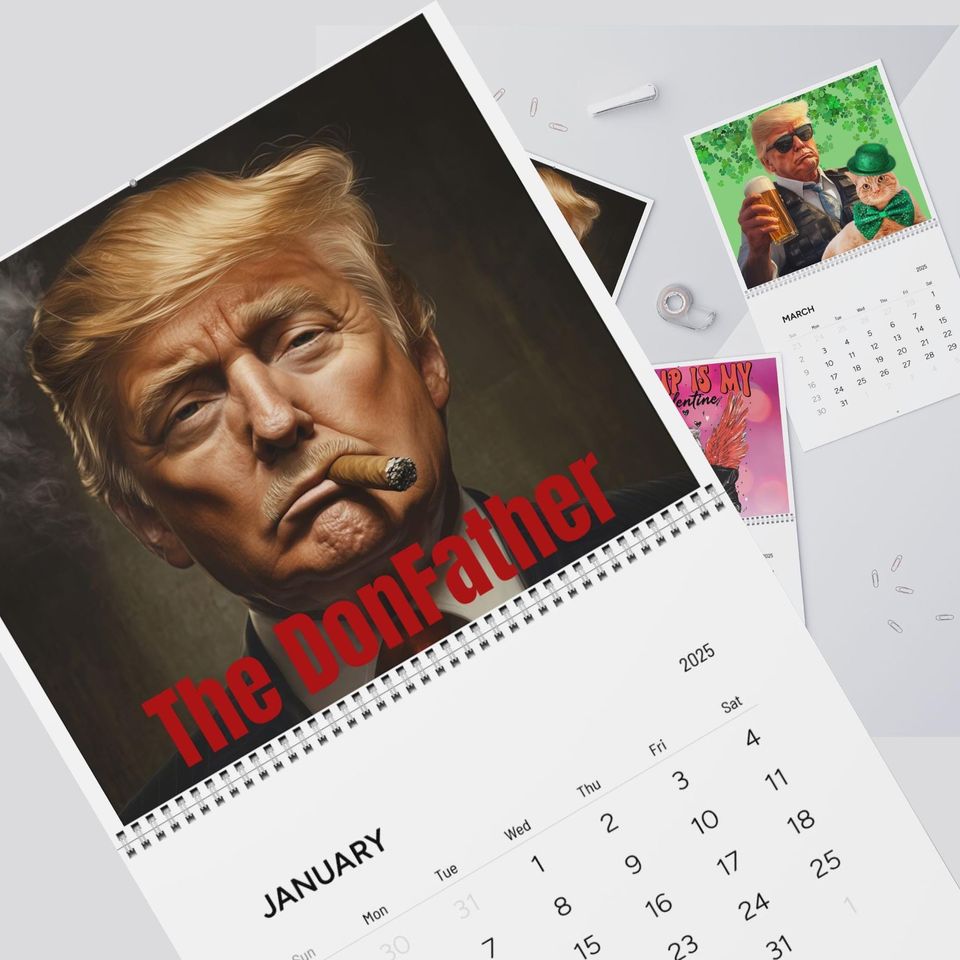 2025 Trump Wall Calendar | ID 20271941 by EvelynEtienne mba | Printblur