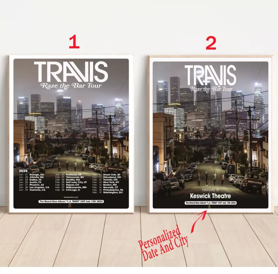 Custom Travis Set Largest North American Tour In 15 Years 2025 Poster ...