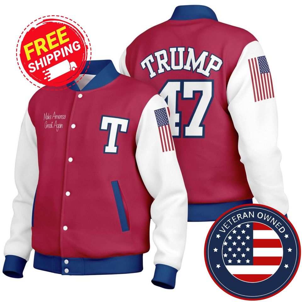 Donald Trump President 47 Baseball Varsity Jacket | ID 20279504 by ...