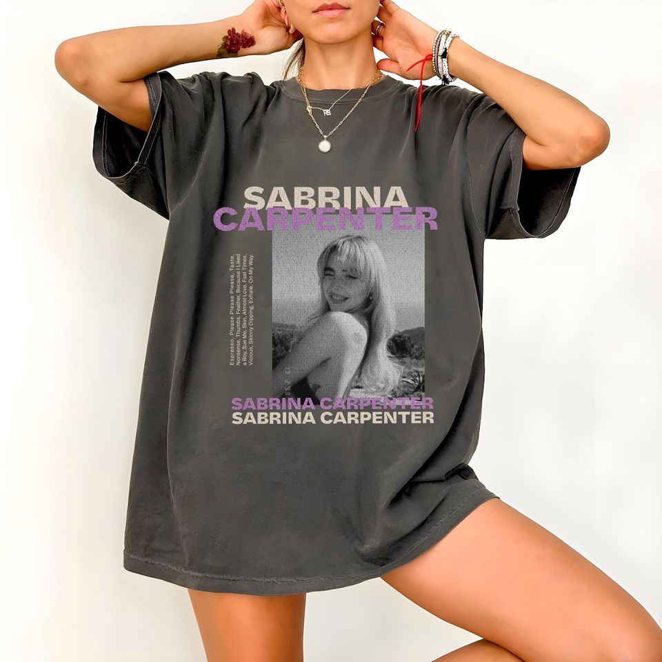 Comfort Colors Sabrina Carpenter Shirt, Emails Tour 2025 Tee, Espresso ...