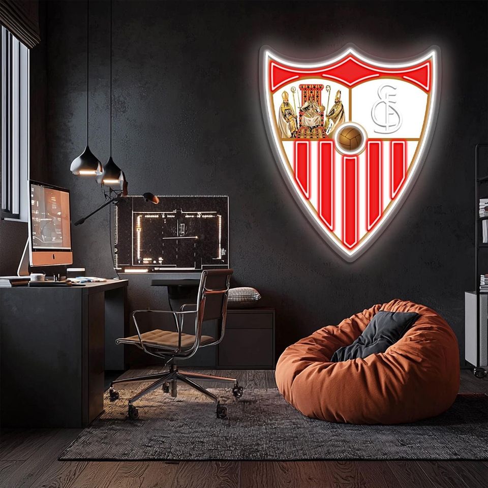 Sevilla FC UV Printed Plexi Neon Signs, La Liga League, Football Team ...