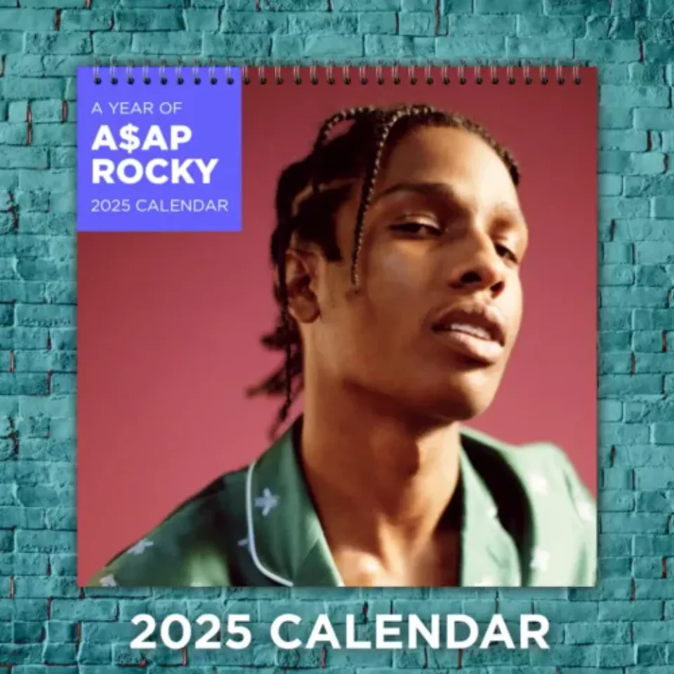ASAP Rocky 2025 Music Calendar, Celebrity Calendar, Fan Gift | ID ...