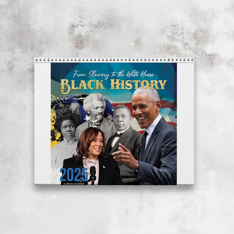 Black History 2025 Calendar, African American History Wall Unique Gift ...