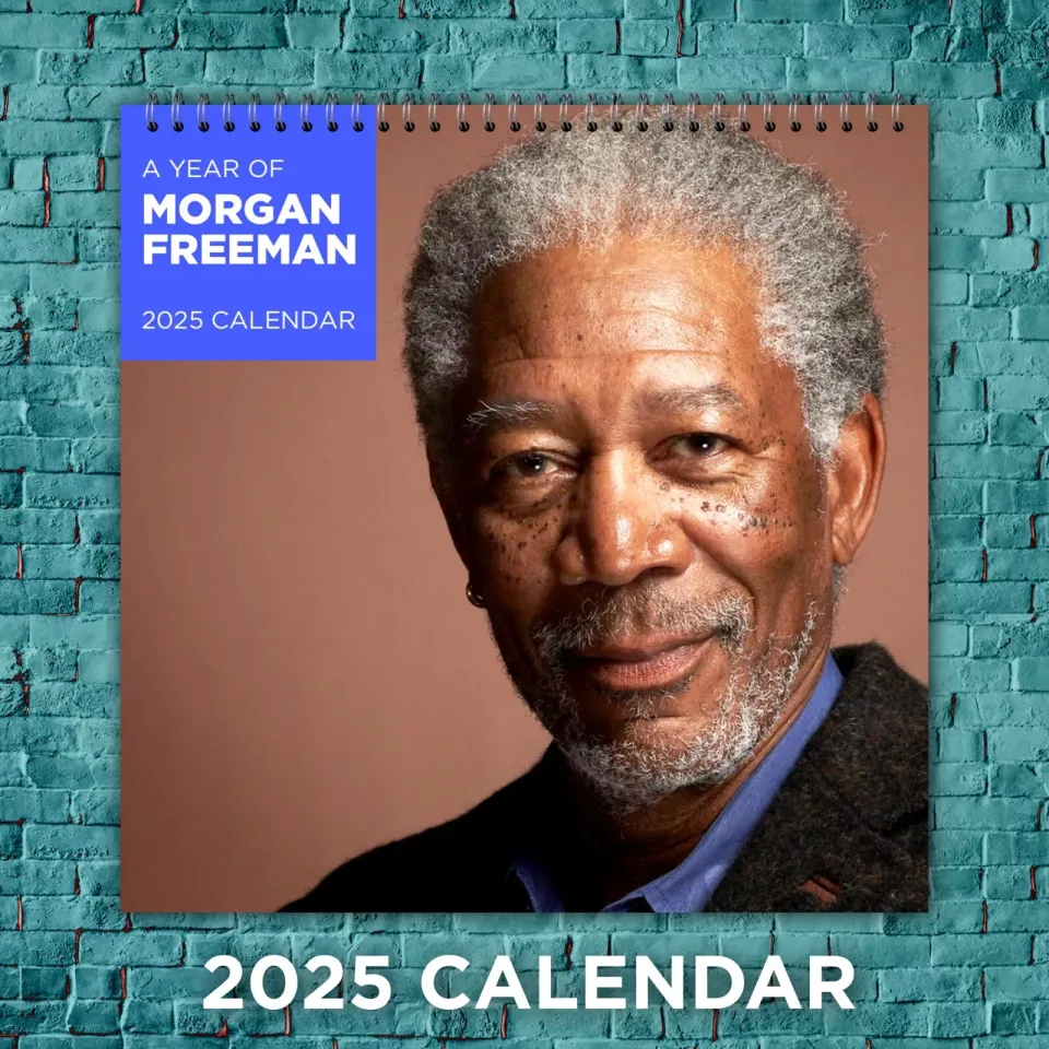 Morgan Freeman 2025 Hollywood Icons Calendar, 12-Month Actor Wall ...