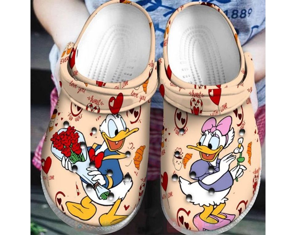 Cute Donald Duck Crocs Clogs, Disney Crocs, Donald Duck Cartoon Crocs ...