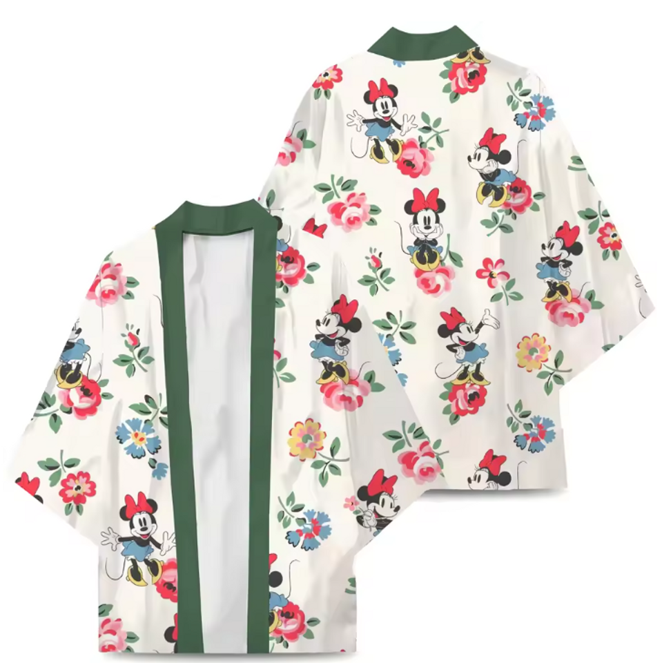 Mickey Printed Chiffon Kimono | Disney Shirt | Cartoon Kimono | ID ...
