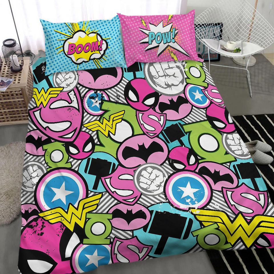 Superhero Set, Cartoon Bedding Set | ID 12876761 by Family practicChun ...