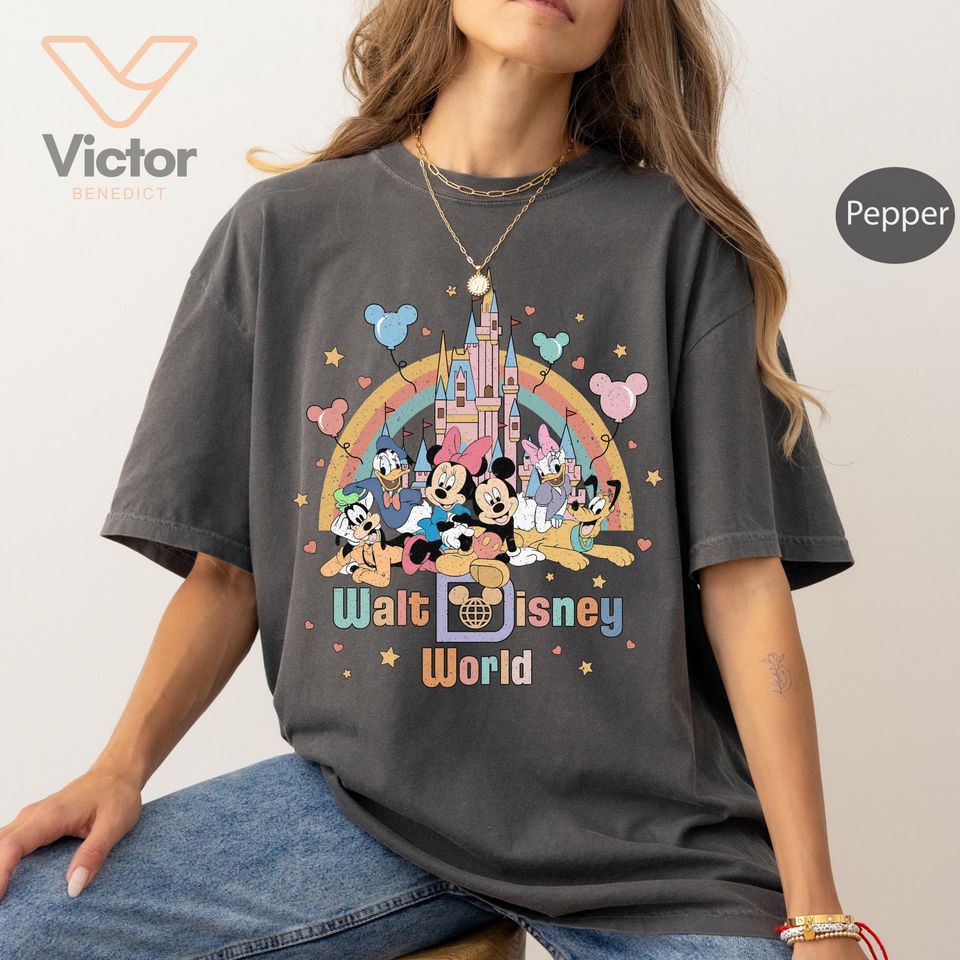 Vintage Disney World Shirt, Mickey And Friends Shirt, Retro Disney ...