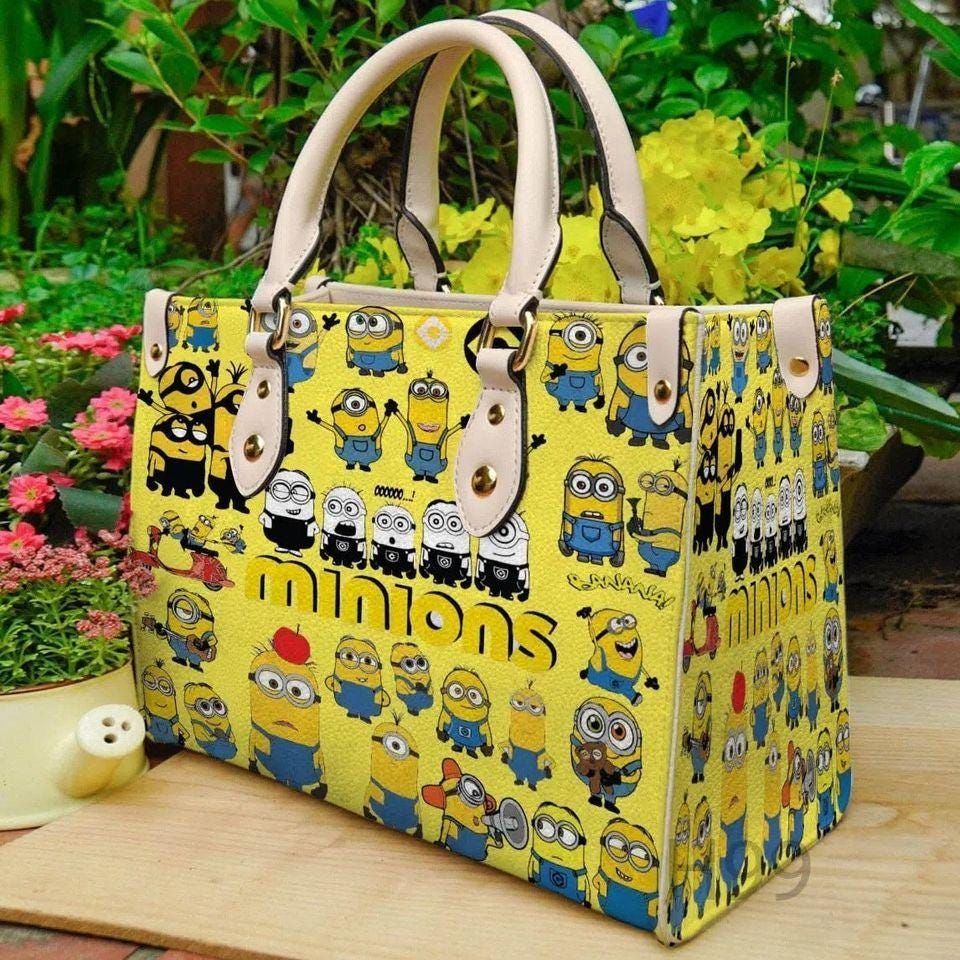 Minions Leather Handbag, Minion Leather Handbag, Disney Minion Leather ...