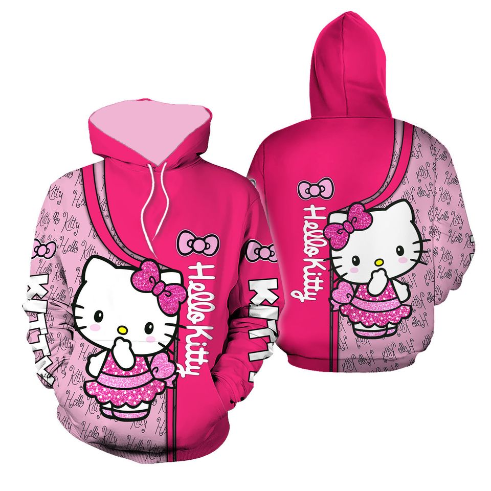 Hello Kitty Hoodies, Hello Kitty 3D Hoodies, Hello Kitty Women Hoodies ...