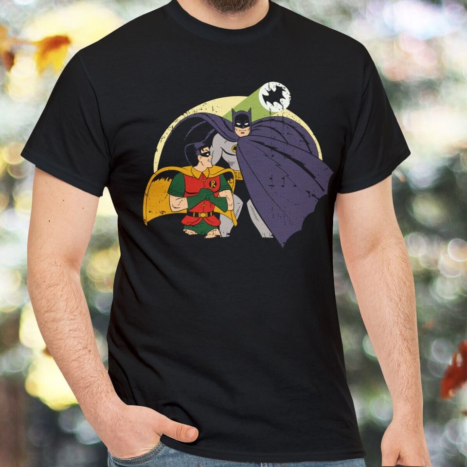 T-shirt - Batman and Robin Logo Pose as seen in the 1966 TV-series ...