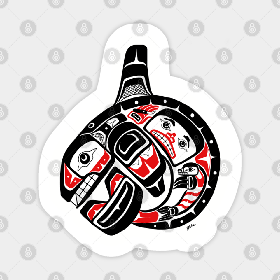PNW Blackfish - orca, killer whale native American - Native American ...