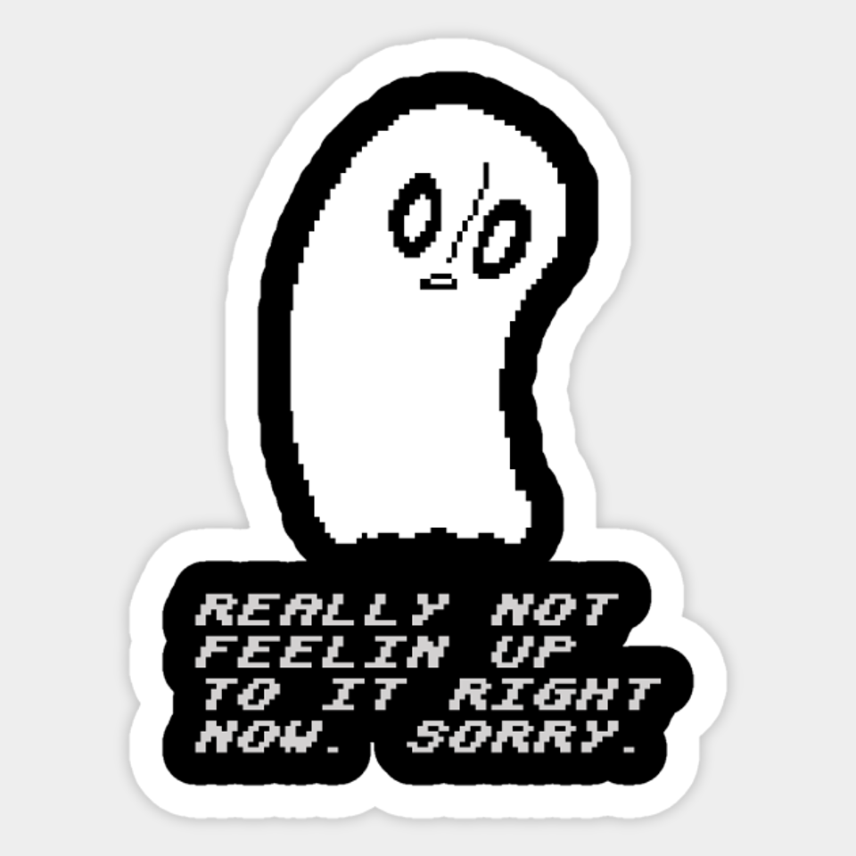 Undertale - Napstablook - Undertale - Sticker | ID 356176 by Kacper ...