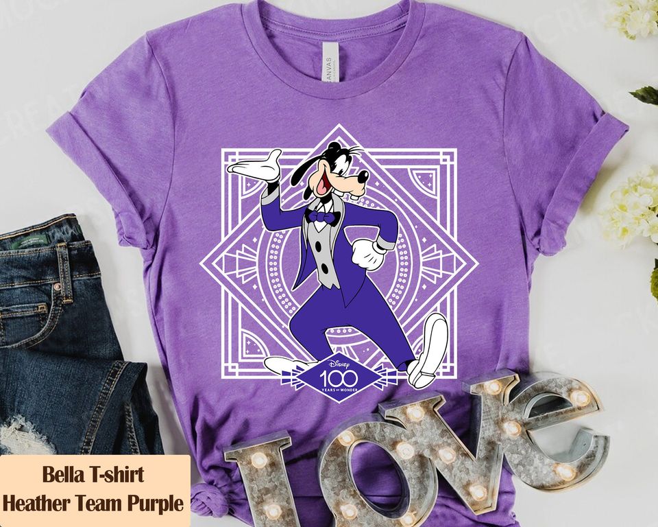 Mickey & Friends Goofy Disney 100 Years Of Wonder Shir | ID 20429996 by ...