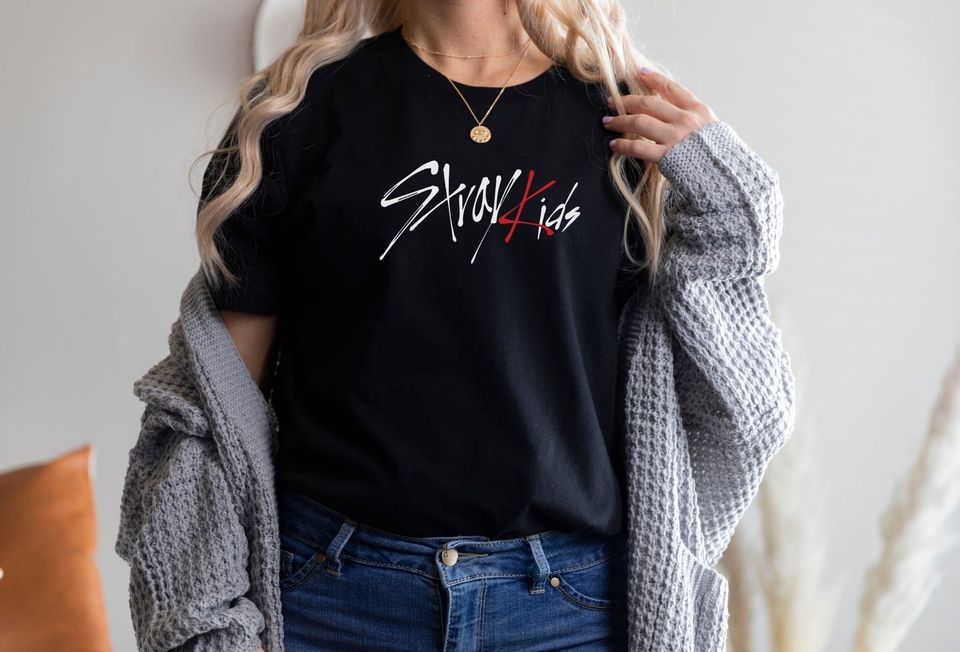 Stray Kids Logo Shirt, Stray Kids T-shirt, SKZ Shirt, Stray Kids Kpop ...