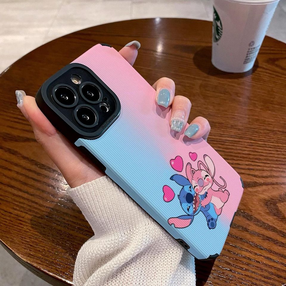 Theme park iPhone Case, disney Stitch & Angel iPhone 16 Pro Max Case ...