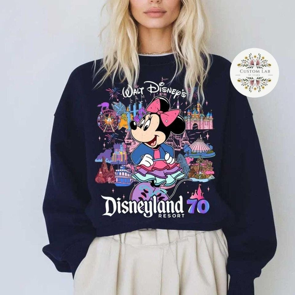 Mickey & Friends Disneyland Resort 70th Anniversary Celebration Shirt ...