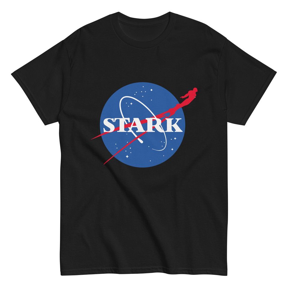 NASA STARK INDUSTRIES T-shirt - Iron Man Marvel/Comic/Father's Day Gift ...