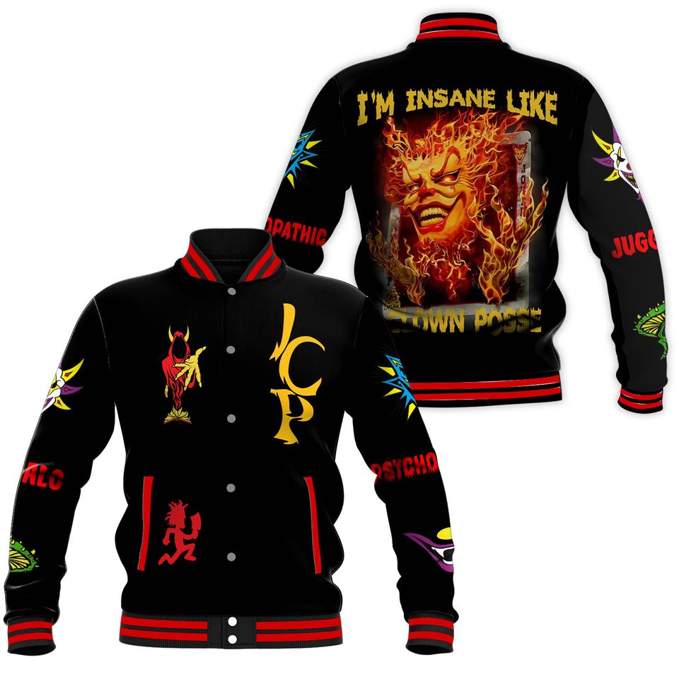 Insane Clown Posse I’m Insane Like A Clown Posse Baseball Jacket | ID ...