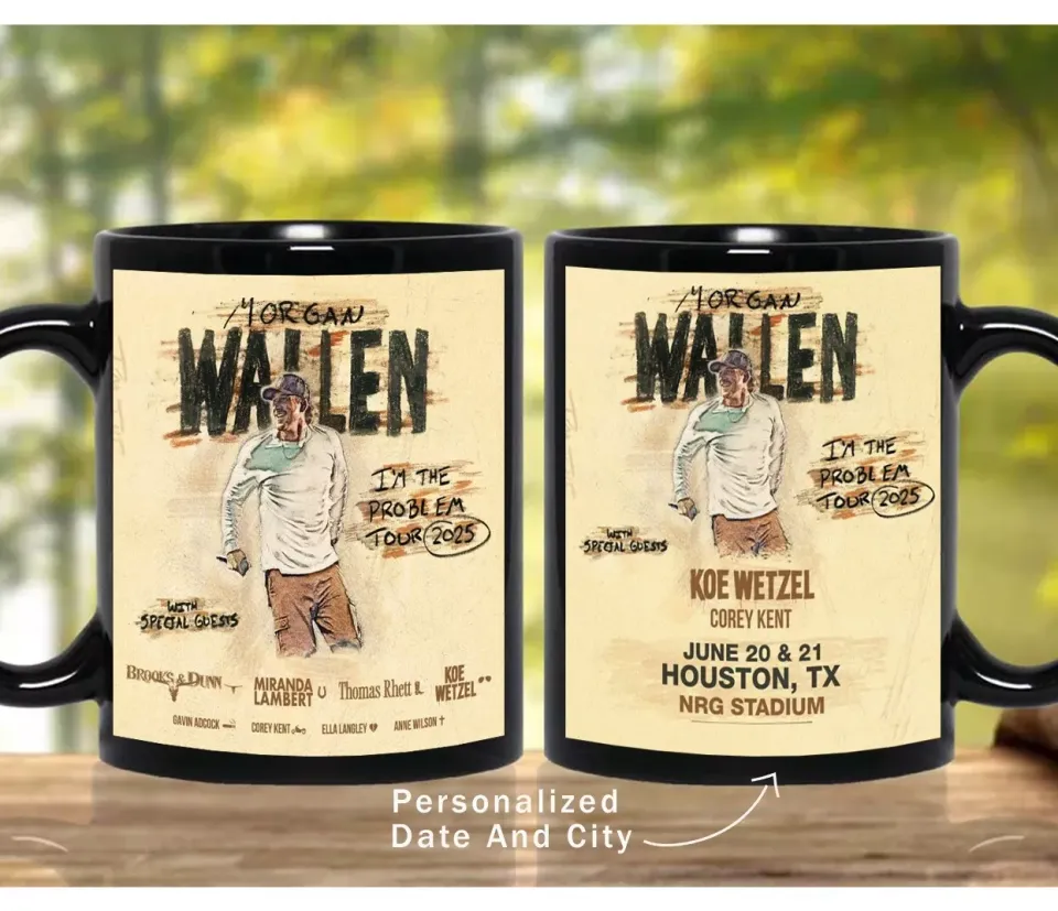Custom Wallen Western Reveals 2025 'I'm the Problem' Tour Coffee Mug ...