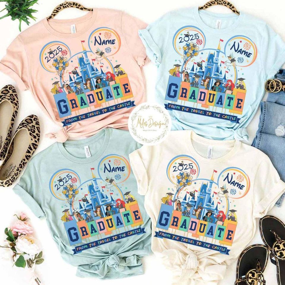 Disney Grad 2025 Shirt, Graduation Castle Family Trip Shirt, Magic ...