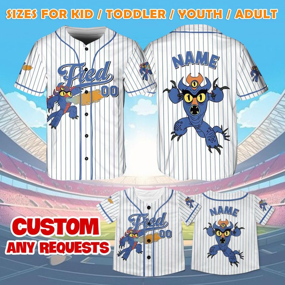 Big Hero Fred Jersey Shirt, Disney Big Hero Baseball Jersey, Disney ...