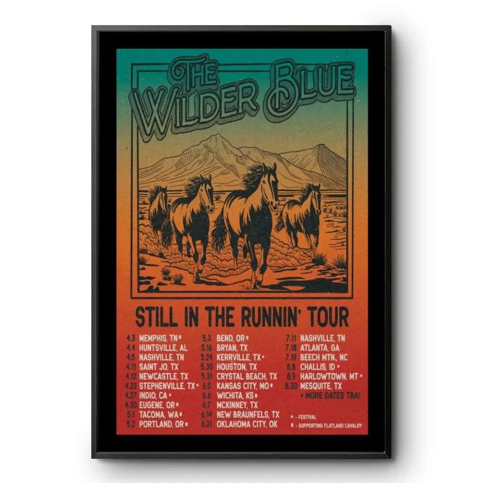 The Wilder Blue Still In The Runnin Tour 2025 Poster | ID 24032125 by ...