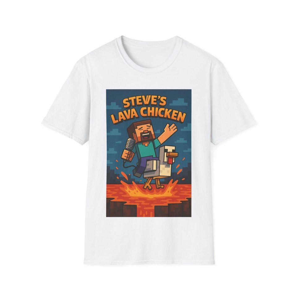 Minecraft T-Shirt | Minecraft | Steve's Lava Chicken Shirt | Unisex T ...