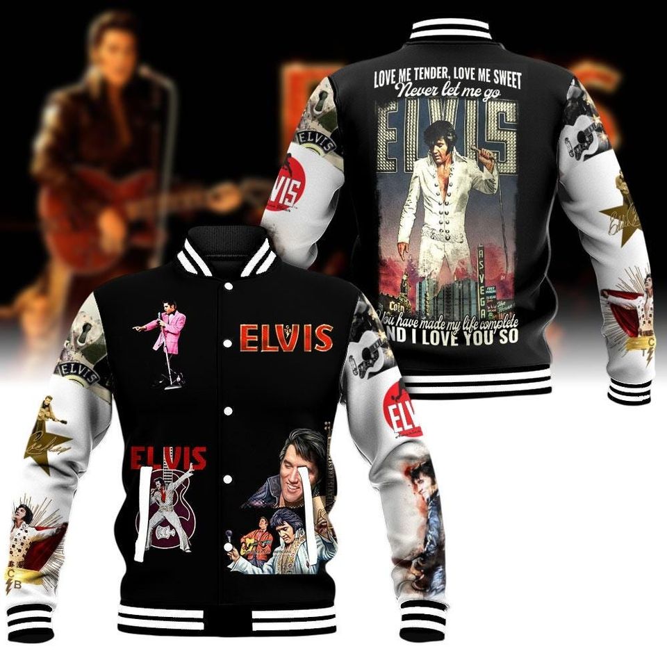 Elvis Presley Special Baseball Jacket, Elvis 90s Vintage Jacket Men ...
